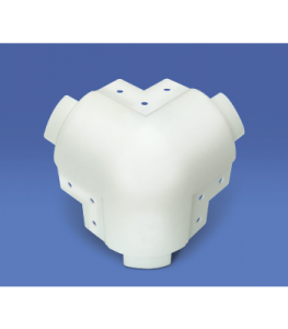 3-WAY 90º PLASTIC BULLNOSE OVER-LAY CORNER CAP WITH 3/4” RADIUS ...