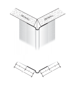 Paper Faced Tape-On Trims – Clinch-On Cornerbead Company